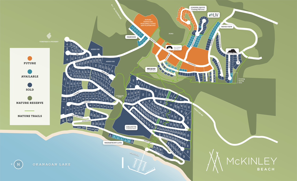 New Homes for Sale Kelowna: Hillside at McKinley Beach